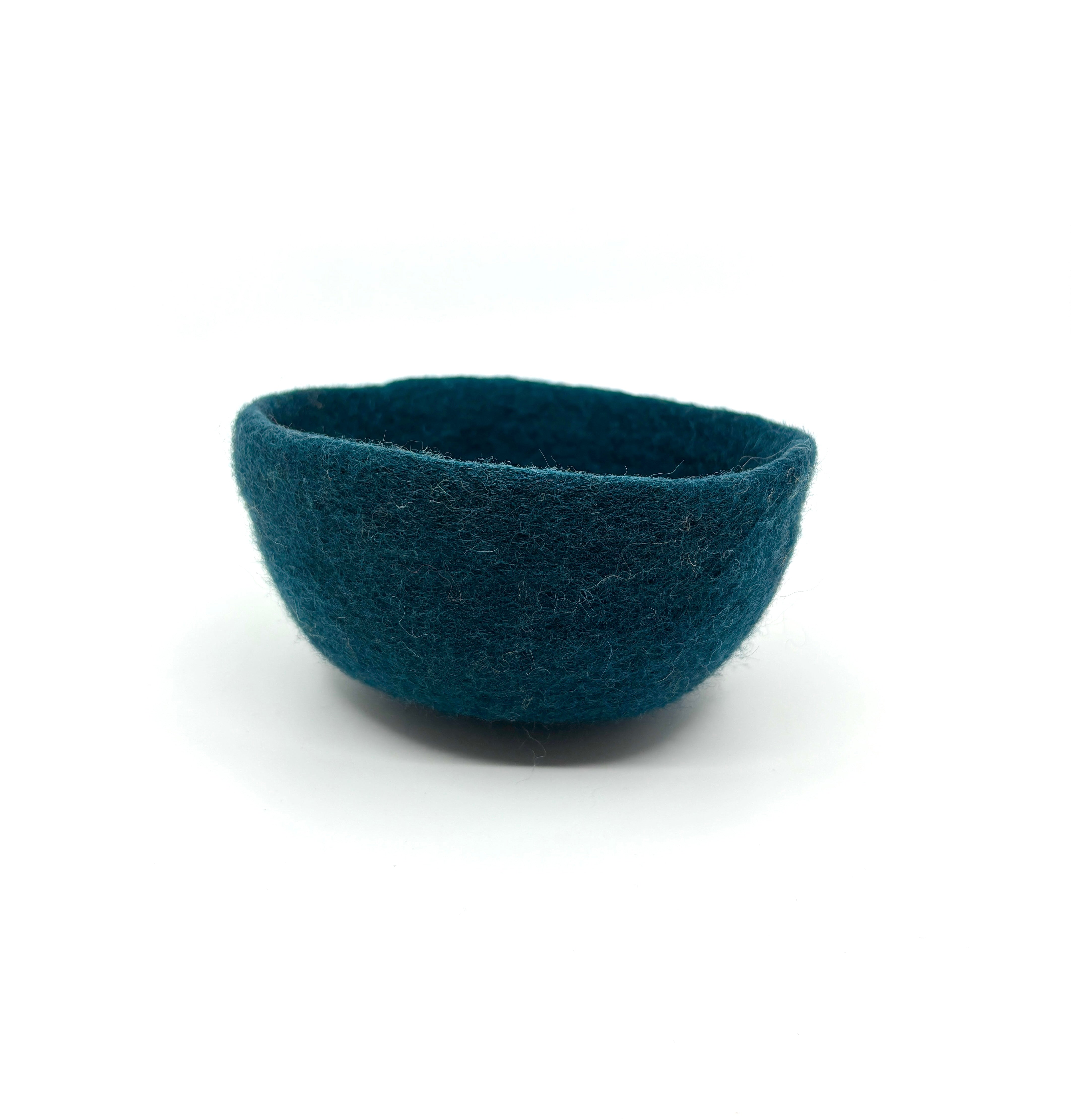 Small Felt Bowl | Aqua – North Road Knits