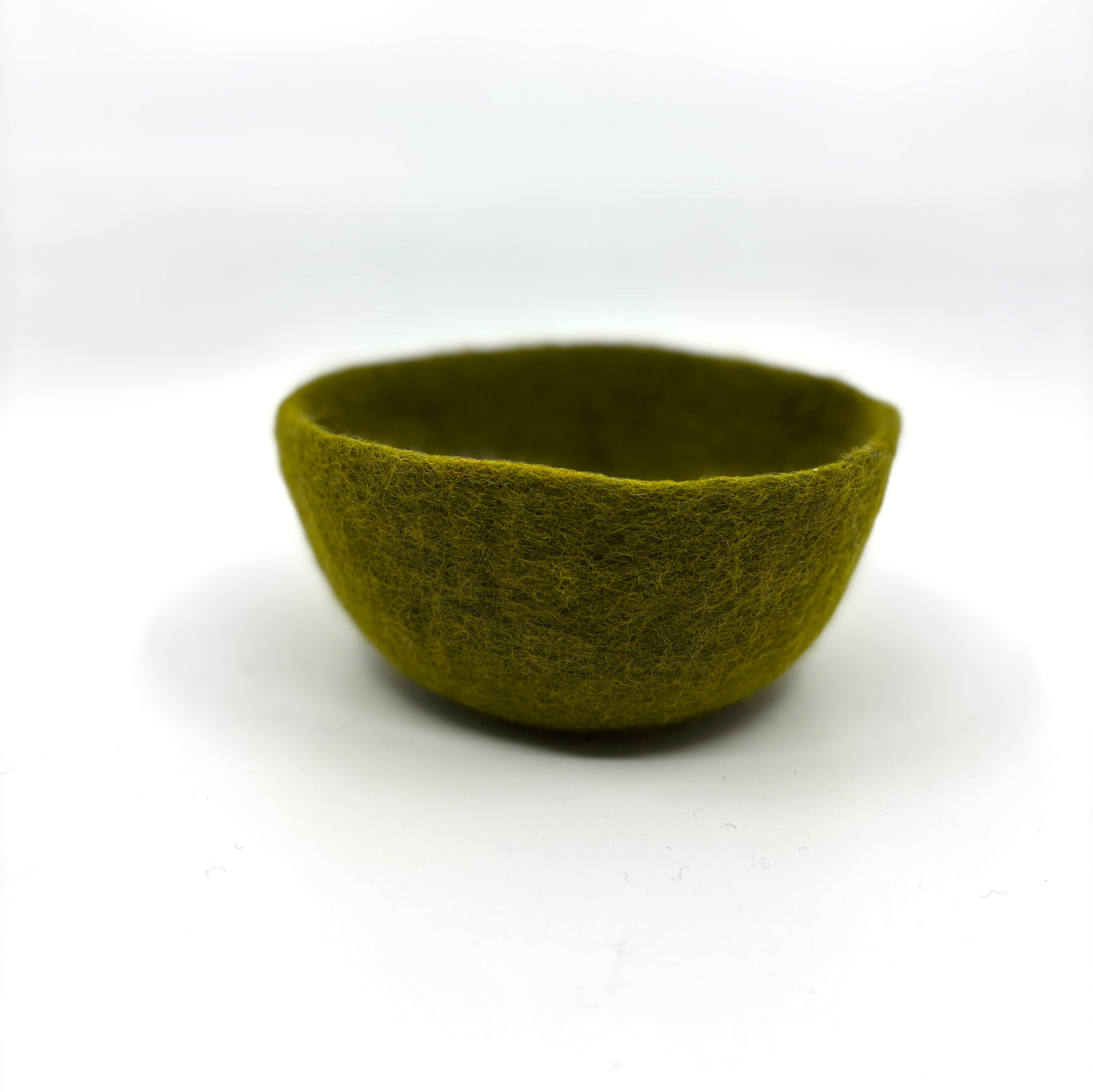 Large Felt Bowl | Olive – North Road Knits
